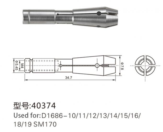 40374 PCB Spindle Collet High Precision For Westwind Spindle Drill Collet